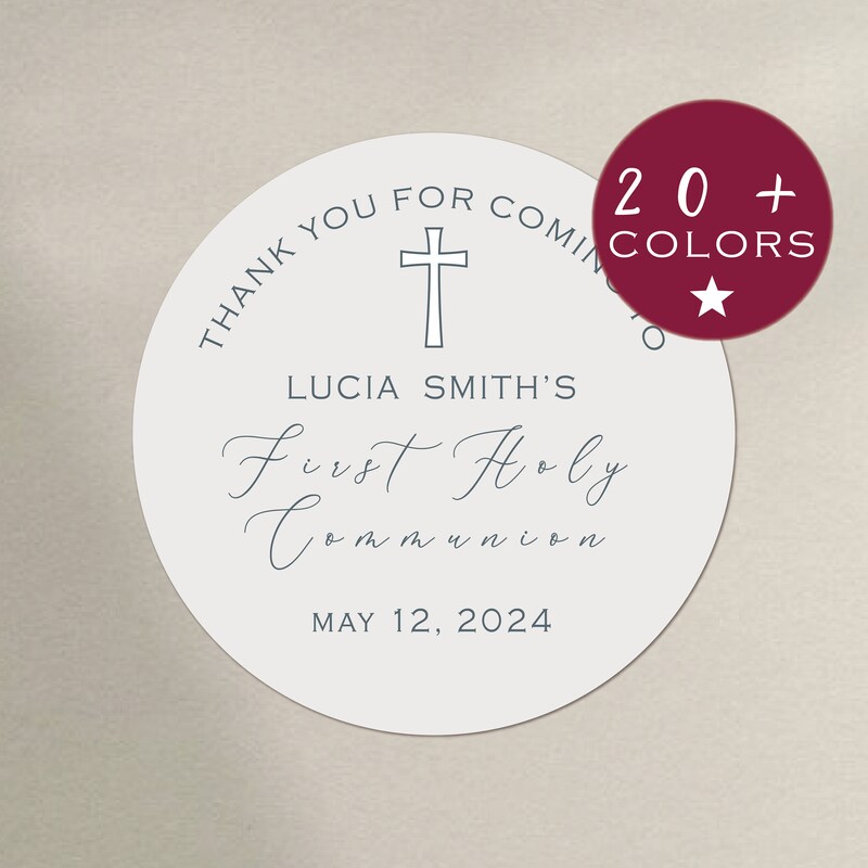 Communion Stickers - Etsy