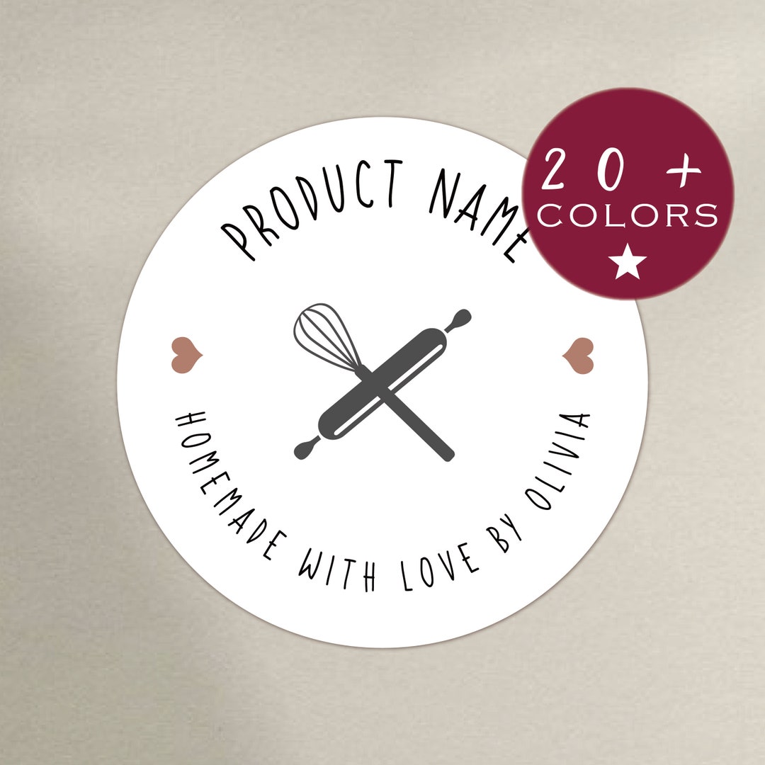 Custom Bakery Stickers Small Business Personalised Stickers Baked With ...
