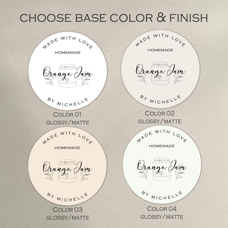 Personalised Jam Labels | Made With Love Jam Labels | Homemade Jam ...