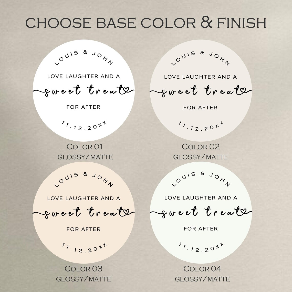 Wedding Stickers Custom | Sweet Treat Labels Wedding | Sweet Bag Labels ...