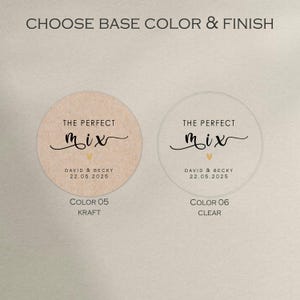 Wedding Coffee Tea Favors | Trail Mix Stickers | the Perfect Mix ...