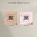 Custom QR Code Sticker Floral Custom Text Stickers Business Stickers ...