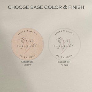 Personalized Engagement Party Favor Stickers | Custom We're Engaged ...