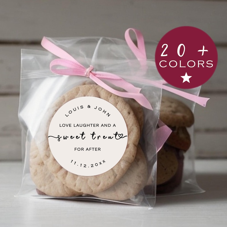 Wedding Stickers Custom | Sweet Treat Labels Wedding | Sweet Bag Labels ...