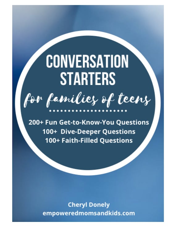 Conversation Starters for Families of Teens great Questions - Etsy