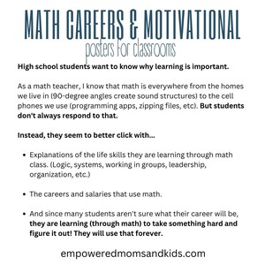 Math Career Posters, Trade and Non-4-year-degree Posters, High School ...