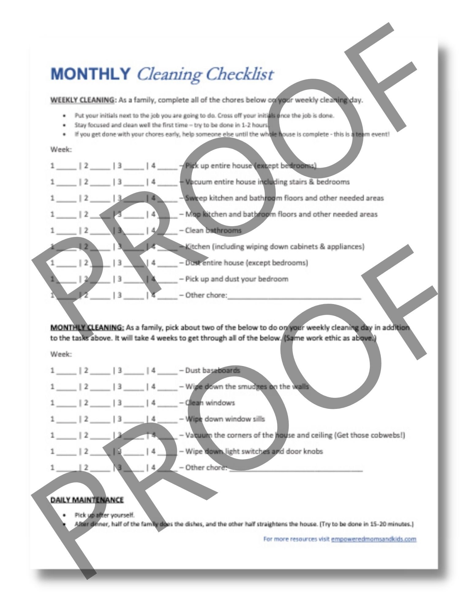 Monthly Family Cleaning Checklist For Moms Of Instant Download Etsy monthly-family-cleaning-checklist-for-moms-of-instant-download-etsy
