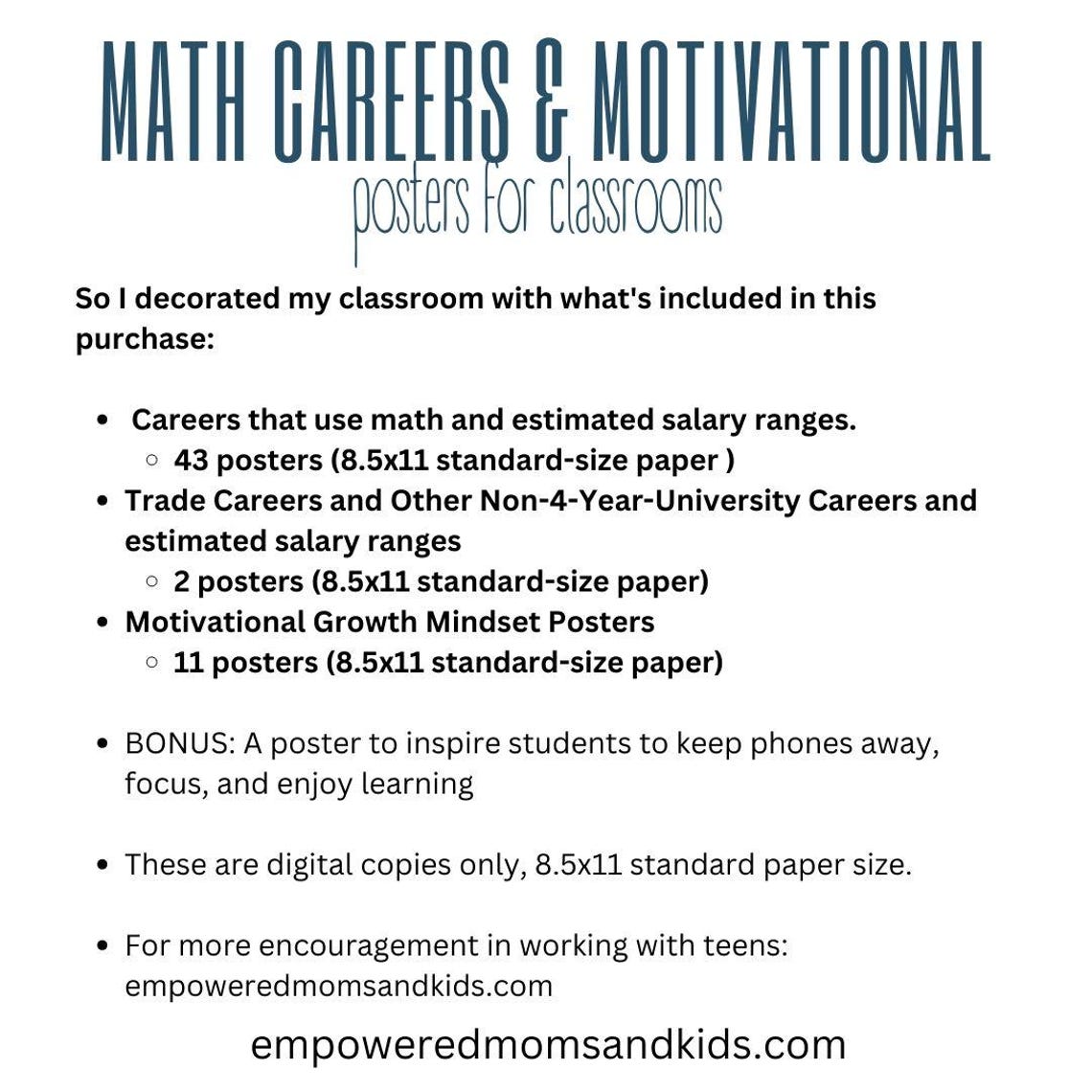 Math Career Posters, Trade and Non-4-year-degree Posters, High School ...