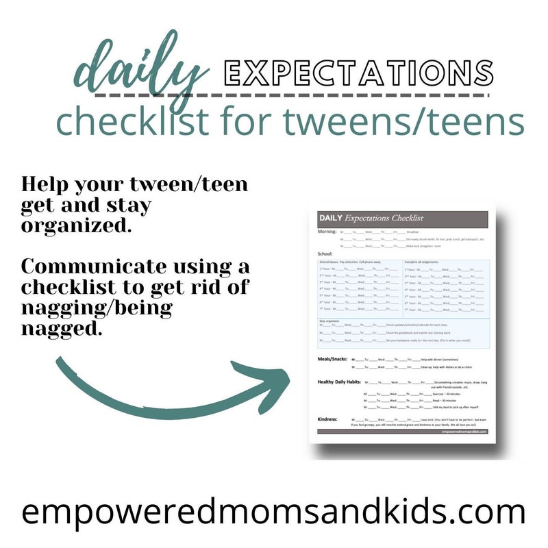 Daily Checklist - Etsy