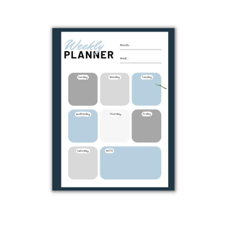 Weekly Calendar Printable for Busy Families - Etsy