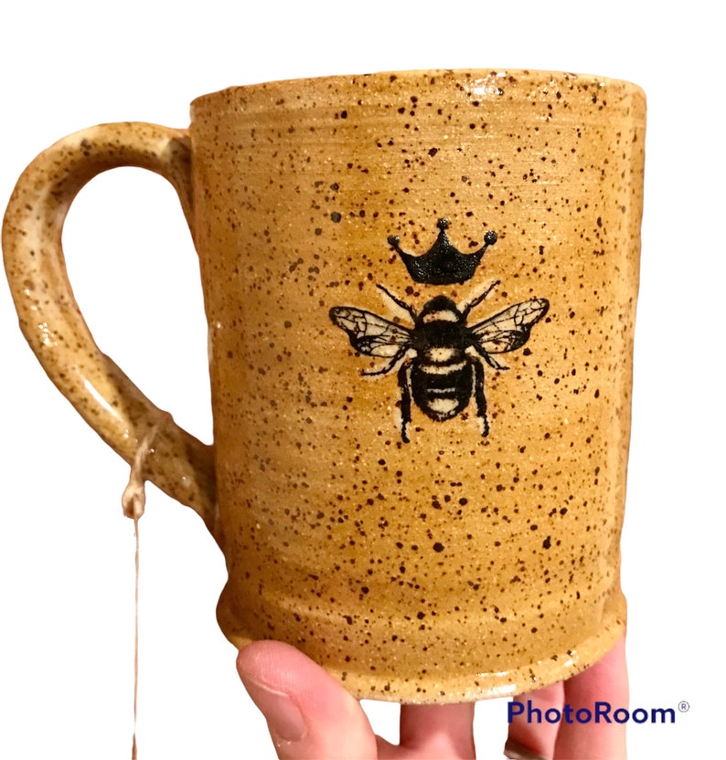 Cozy Queen Bee Pottery Mug Handmade Gift for Her - Etsy