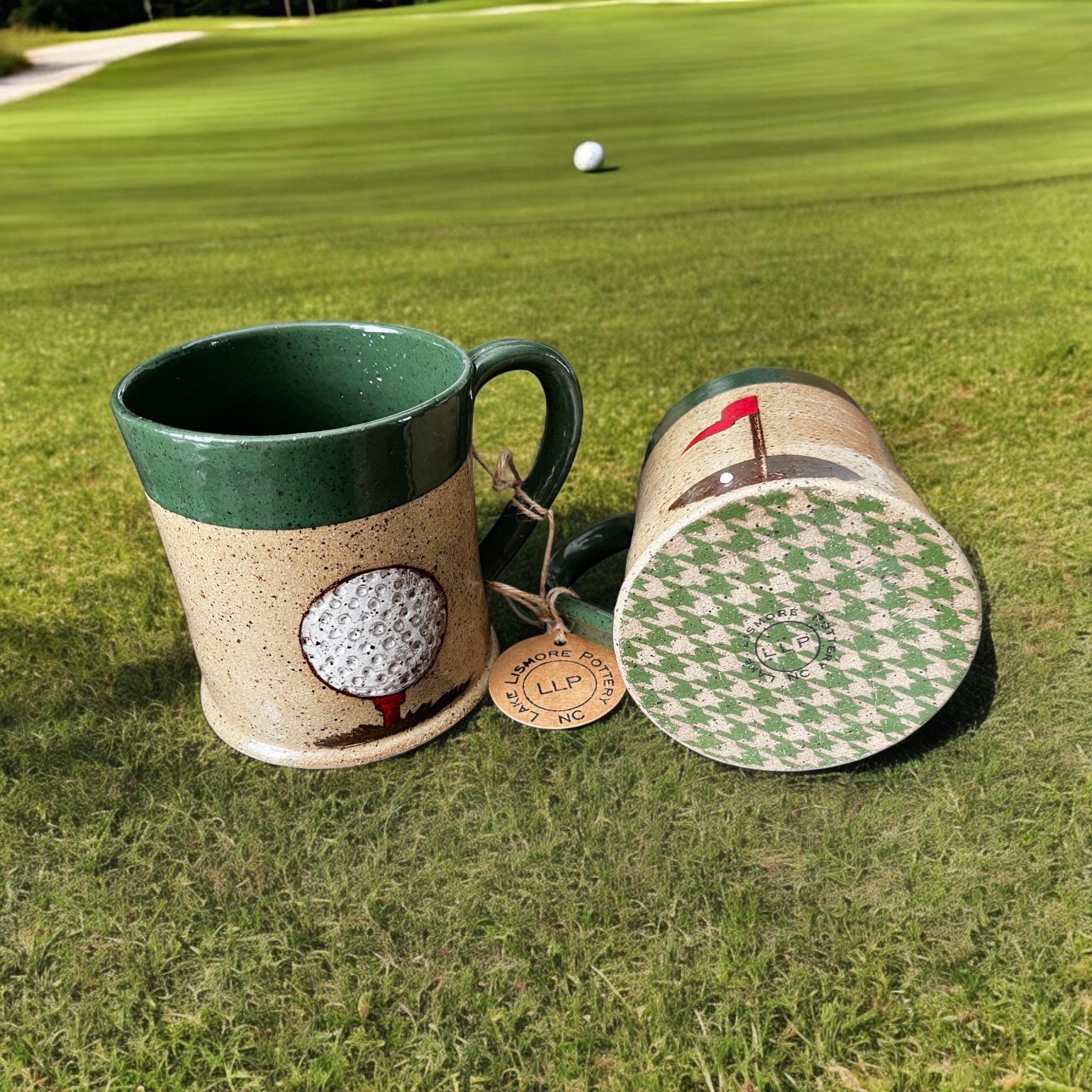 Handmade Golf Mug With Golf Ball: 3D Pottery Design - Etsy