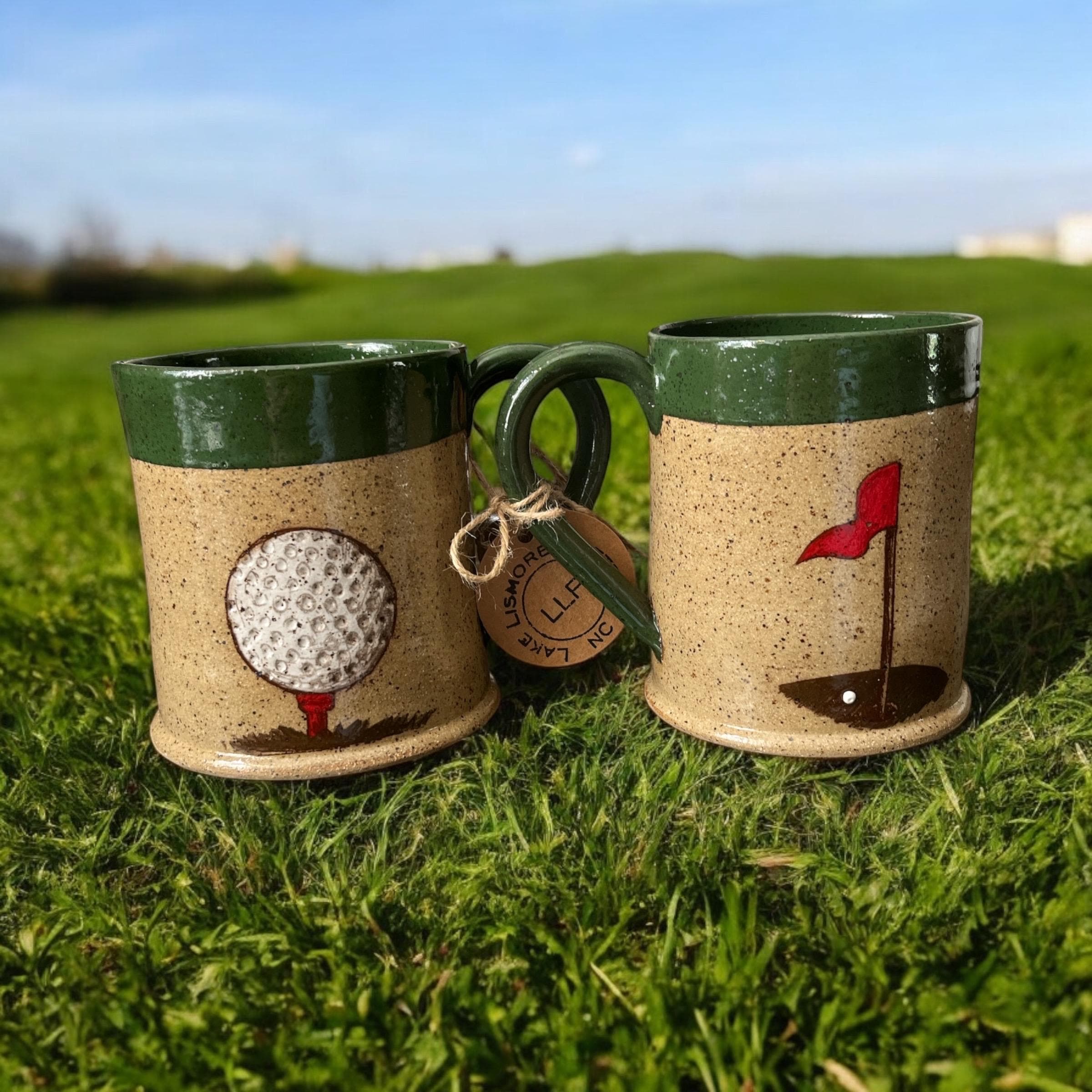 Handmade Golf Mug With Golf Ball: 3D Pottery Design - Etsy