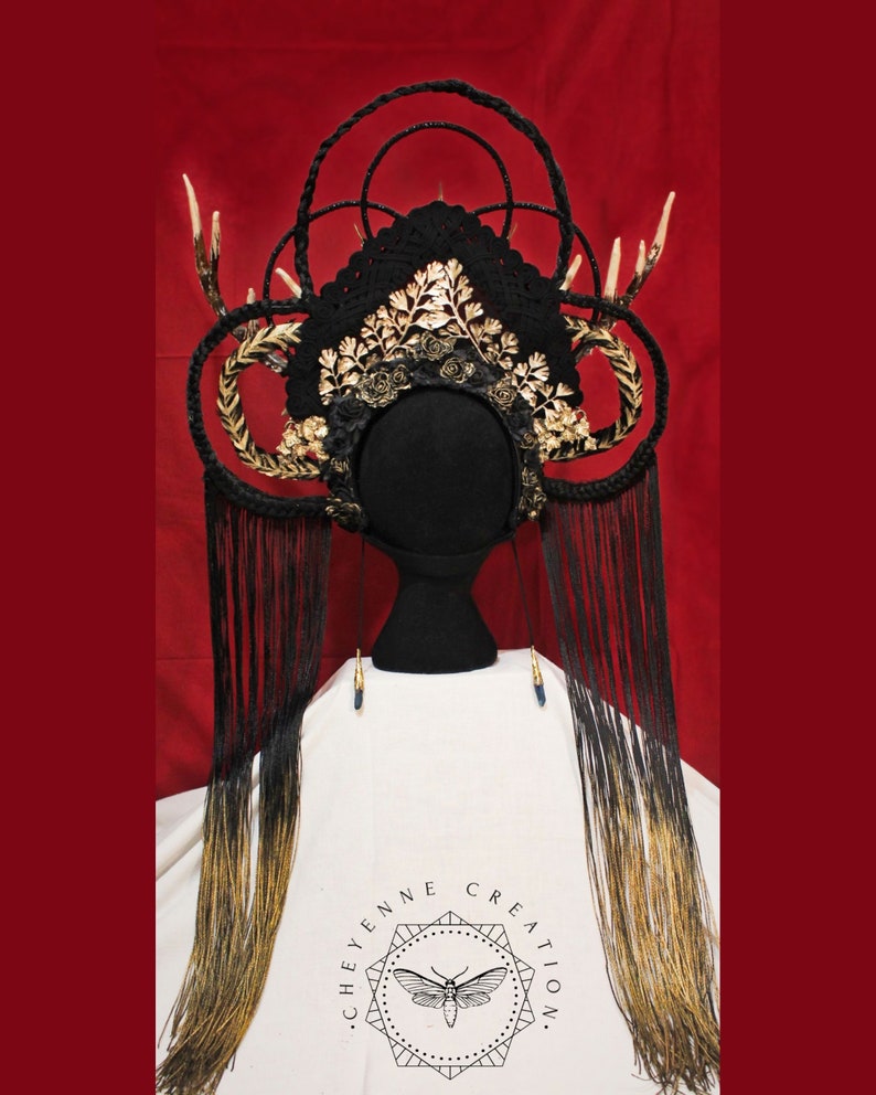 Coiffe Corbeau Raven /gothic/headpiece / Fantastique / Witch / Wiccan ...