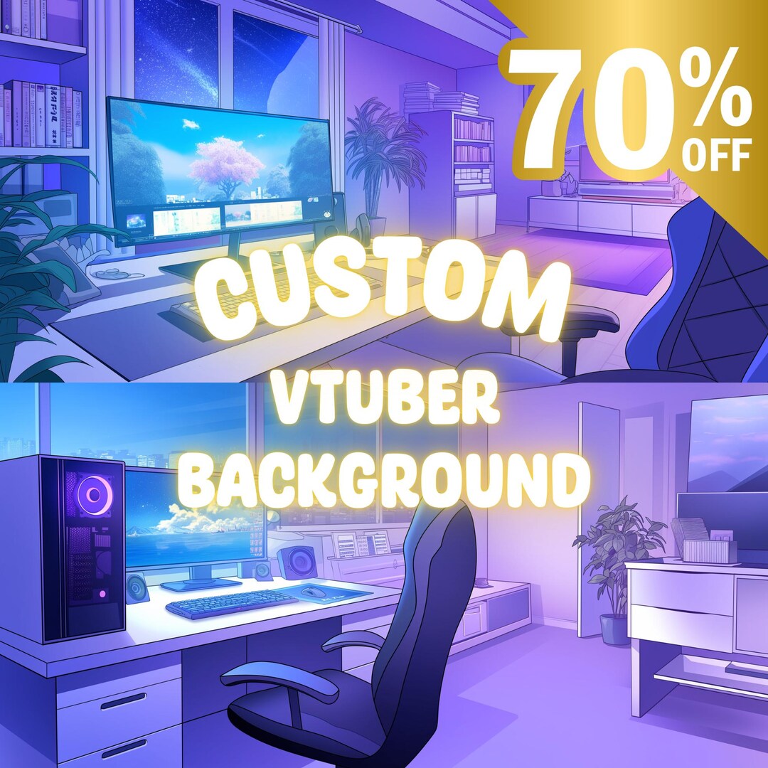 Custom Vtuber Background Cozy Room, Lo-fi Room, Cute Animated Vtuber ...