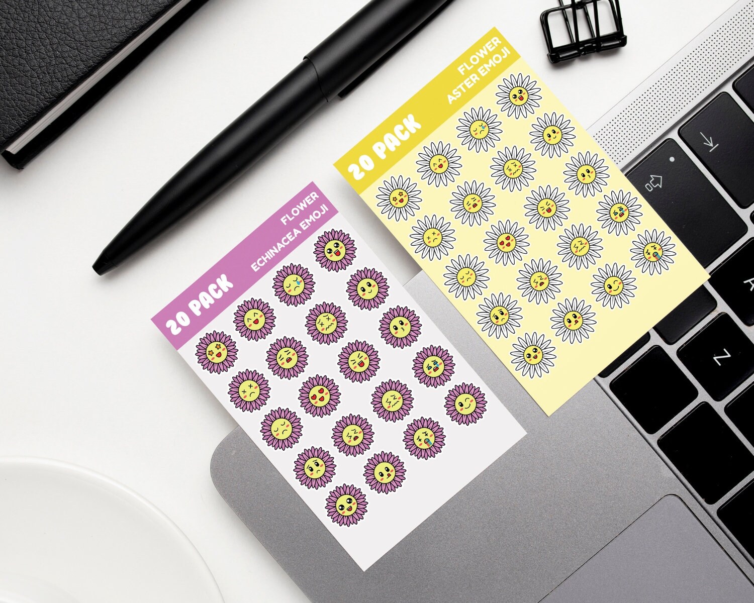 100 Sticker Designs Bundle, Cute Printable Sticker, Digital Sticker ...