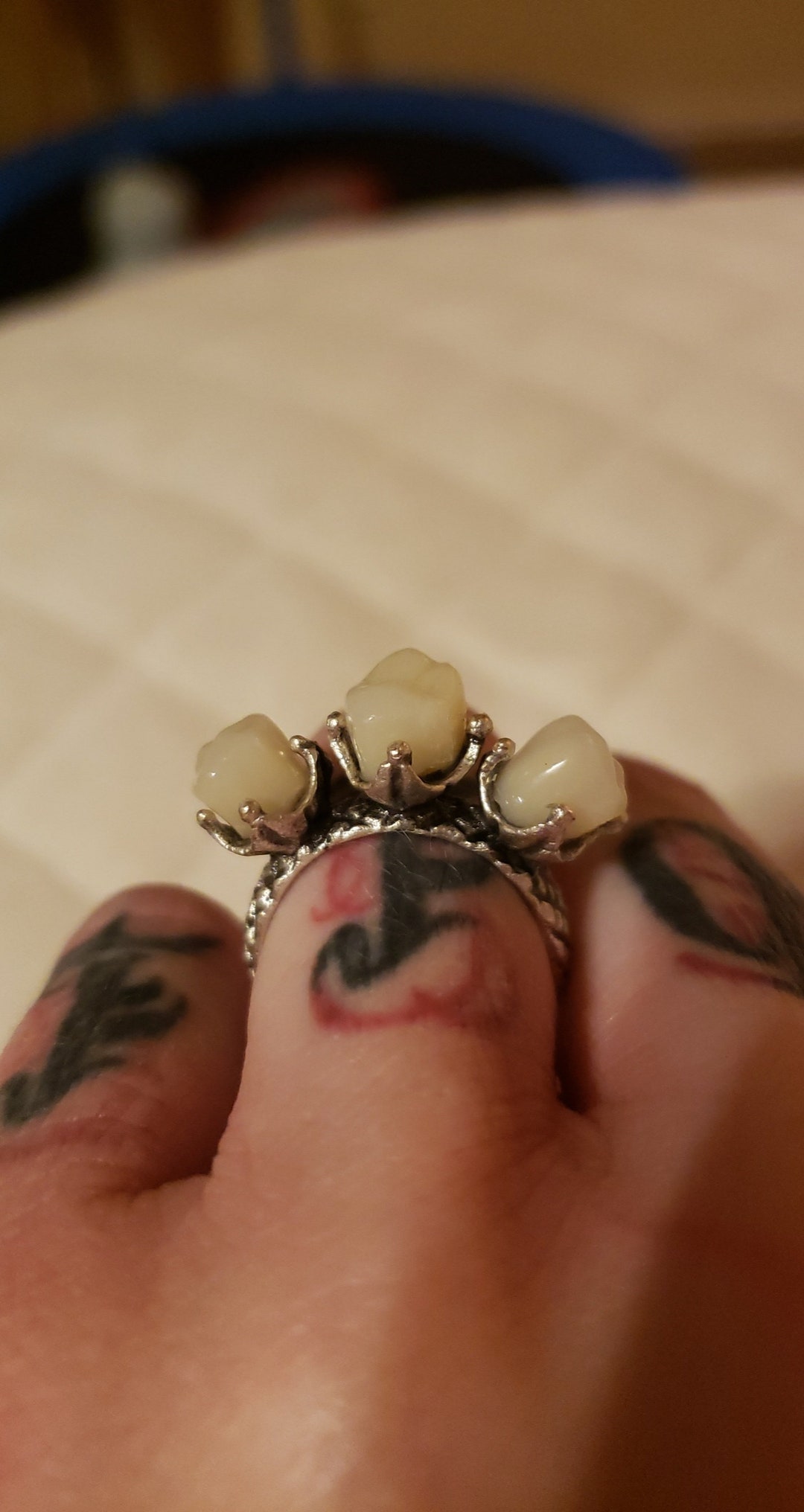 Trio Teeth Adjustable Ring - Etsy