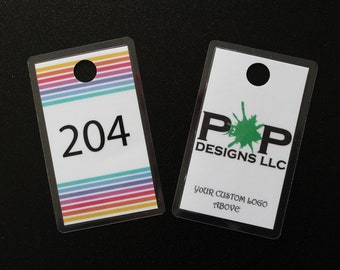 Plastic Number Tags - Etsy