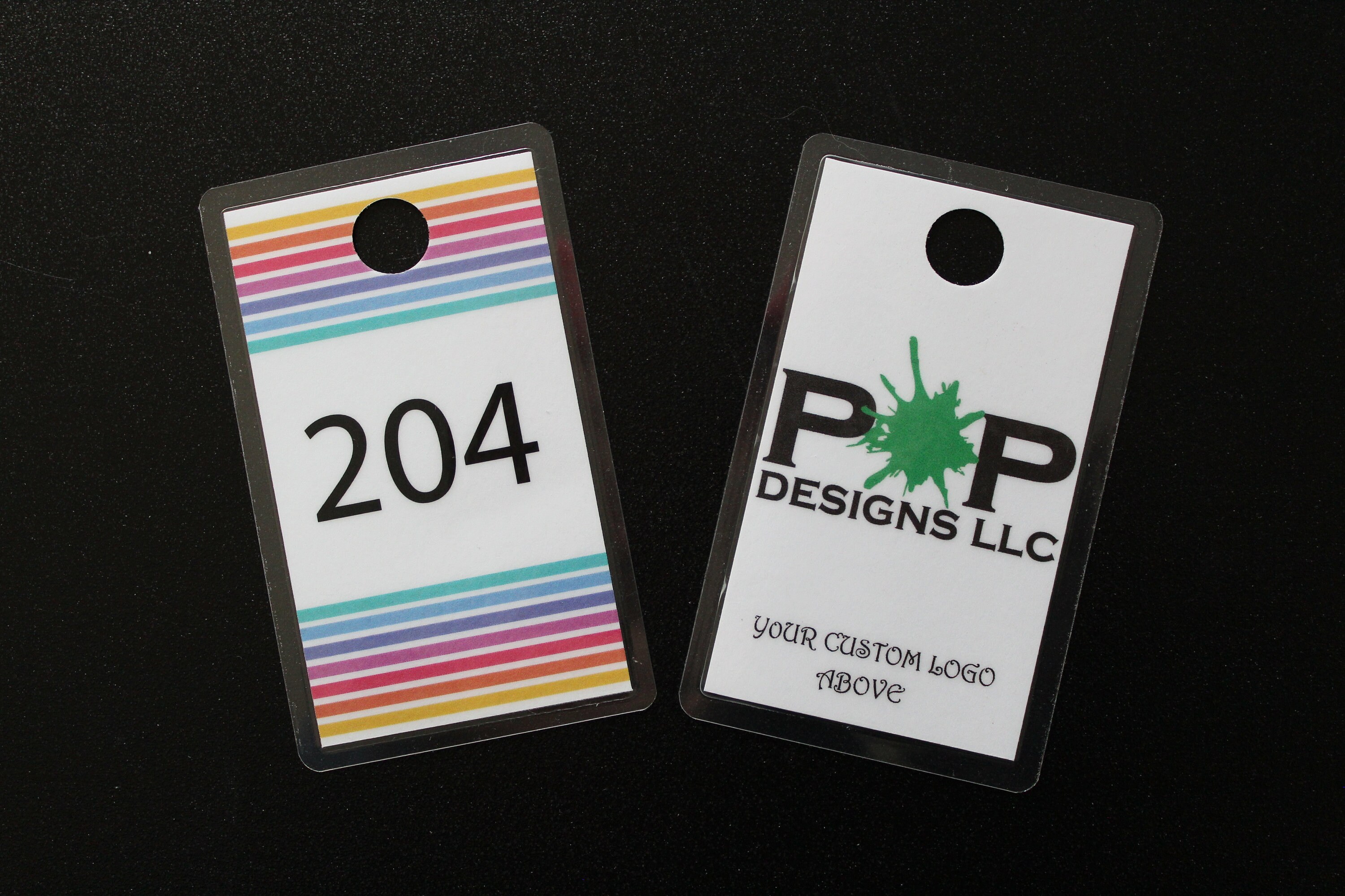 100 CUSTOM Plastic Number Tags Made to Your Design for Facebook Live ...