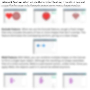Cricut Cheat Sheet Slice, Weld, Unite, Exclude, Subtract, Intersect Digital Download Tutorial ...