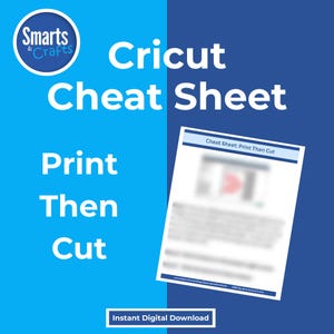 Cricut Cheat Sheet Print Then Cut Directions for Beginners Digital ...
