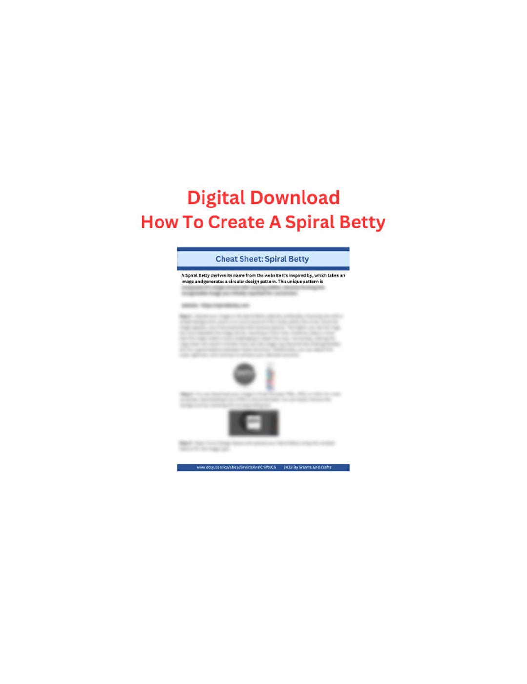 Cricut ® Cheat Sheet Spiral Betty Creation Made Easy Digital - Etsy