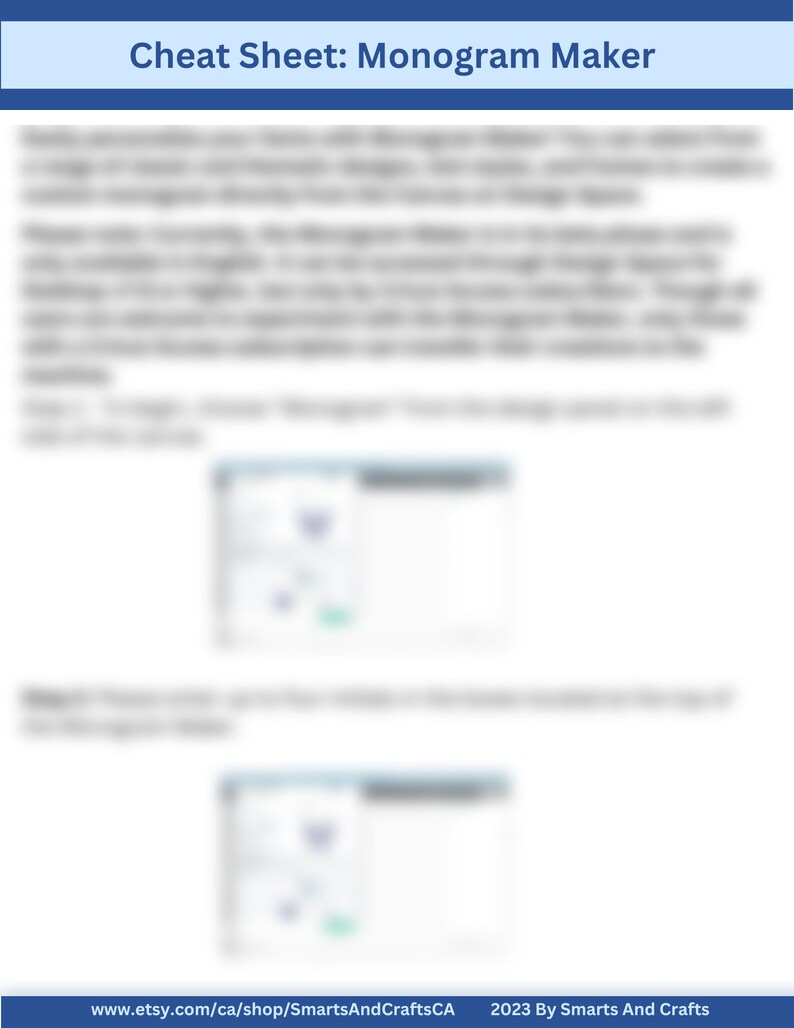 Cricut Cheat Sheet Design Space Monogram Maker, Editable Images & Warp ...