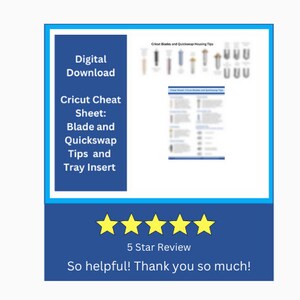 Cricut Cheat Sheet for Cutaway Cards Card Mat Digital Download Cricut ...