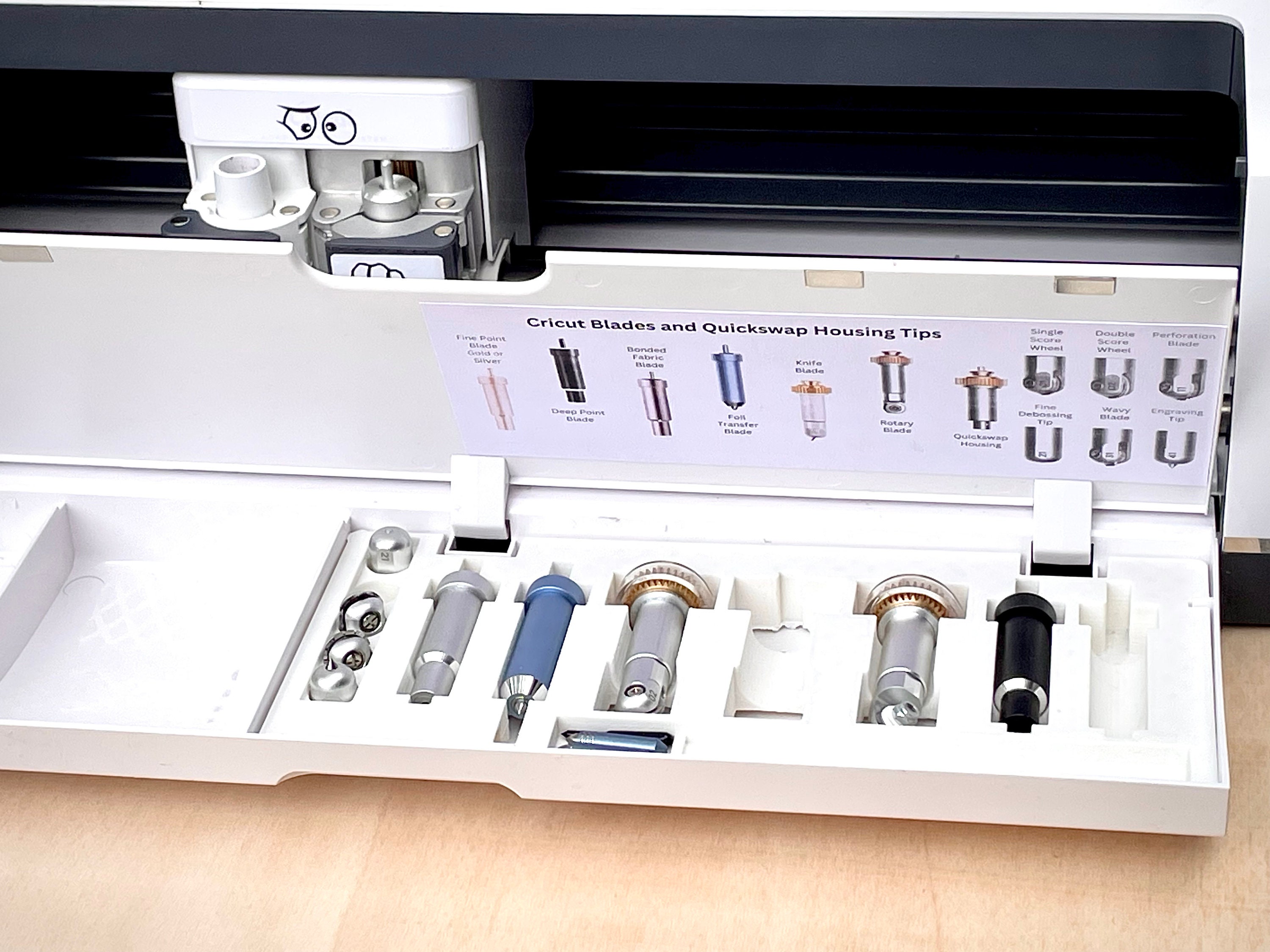 3D Printed Cricut Blade & Tool Holder, Maker Tray Organizer, Craft Desk ...