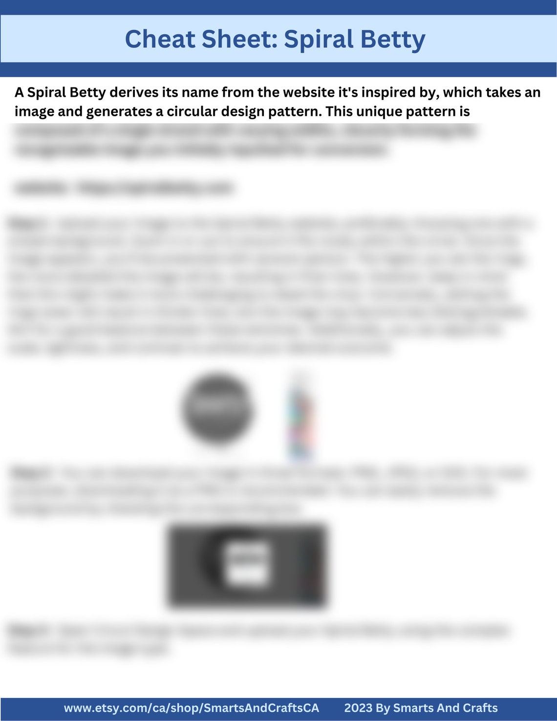 Cricut Cheat Sheet Spiral Betty Creation Made Easy Digital Download ...