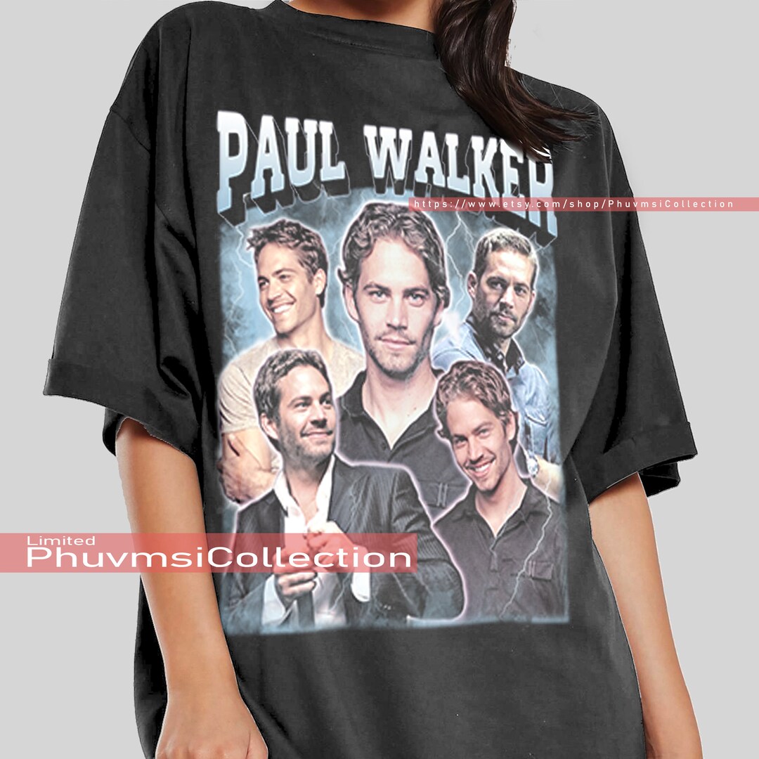 Character Movie Paul Walker T-shirt, Remembering Actors Brian O'conner ...