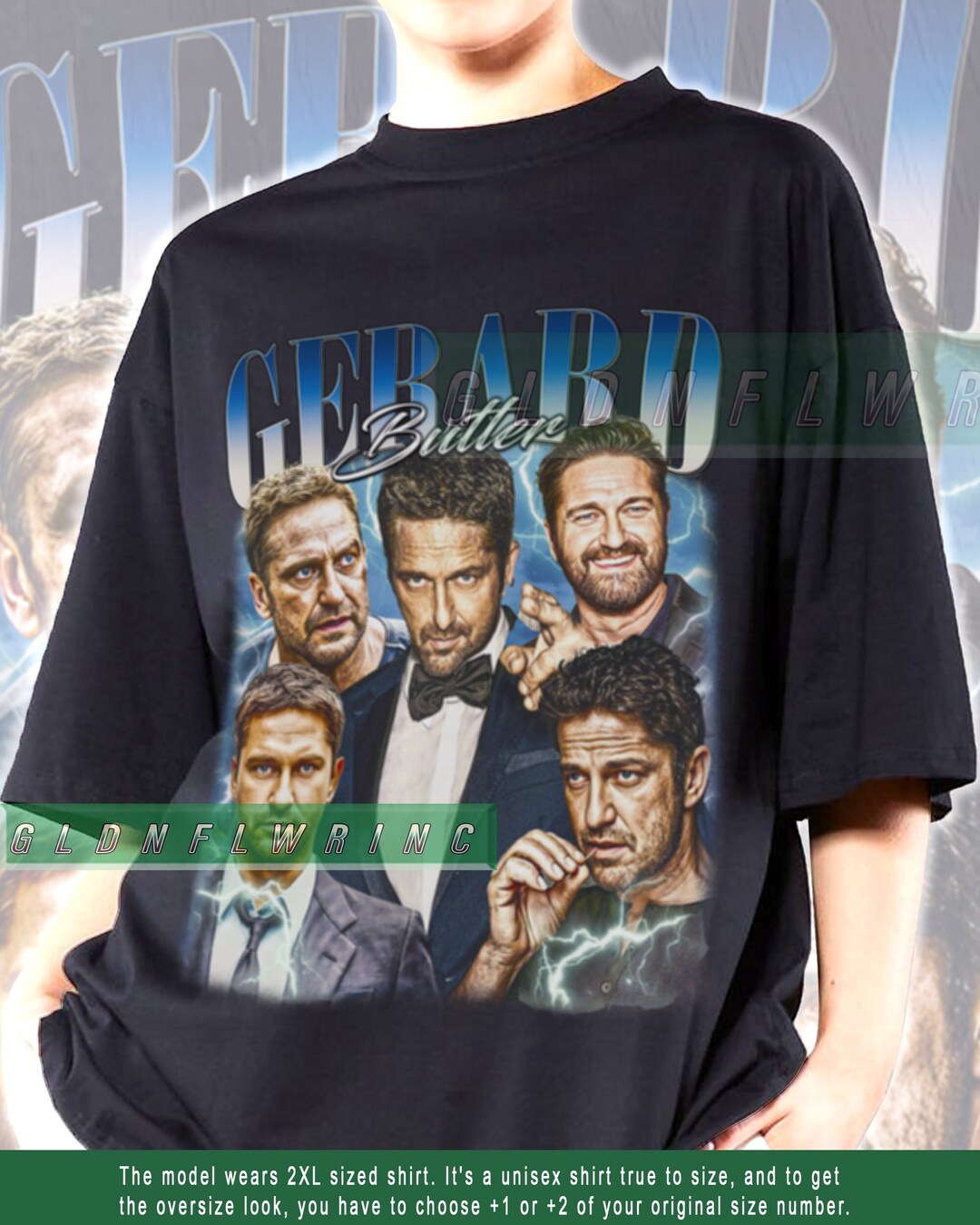 Gerard Butler Shirt Gift Vintage 90s Retro Bootleg T-shirt - Etsy