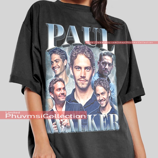 Paul Walker Tshirt - Etsy