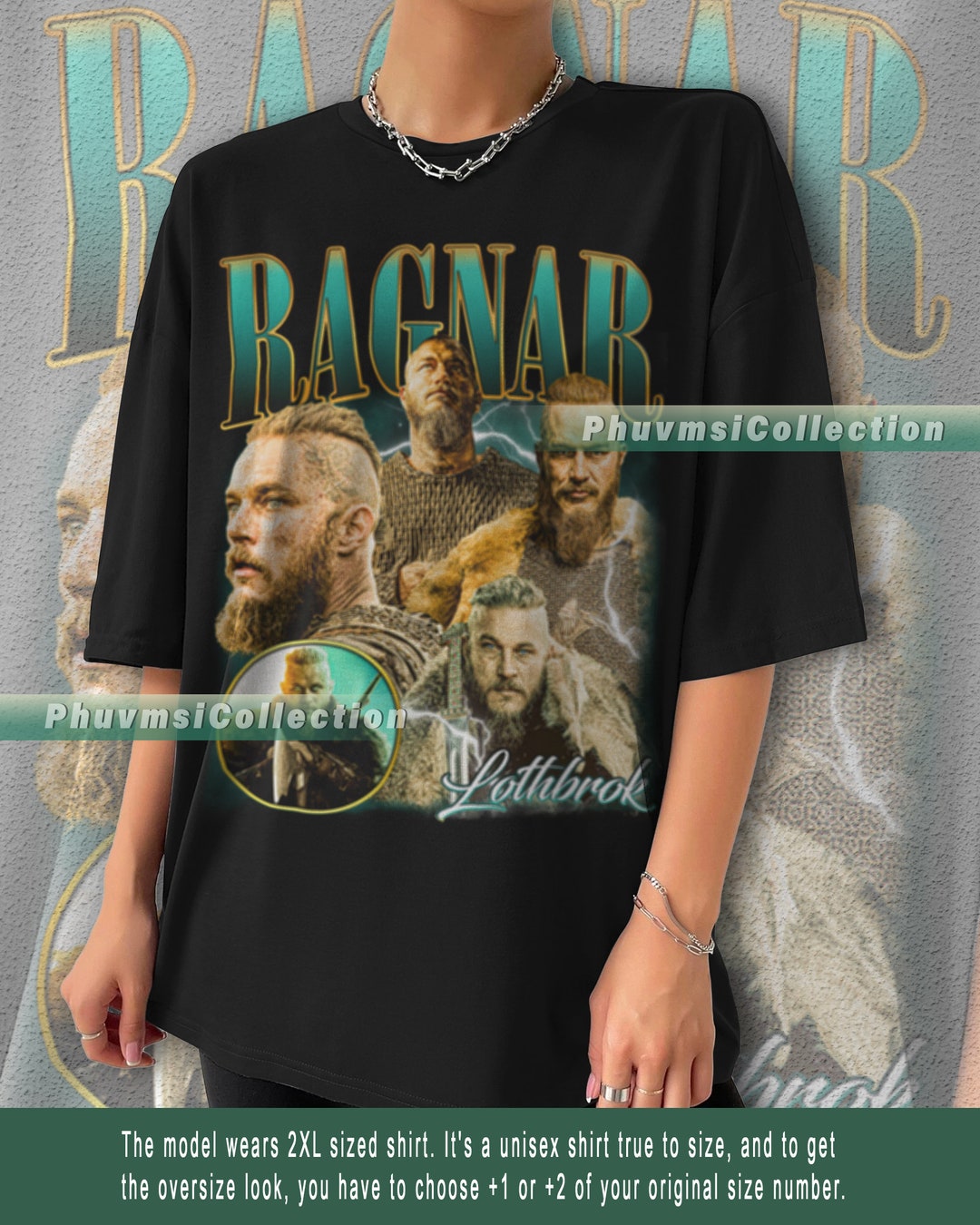Ragnar Lodbrok Shirt Movie Character Travis Fimmel King Vintage Retro ...