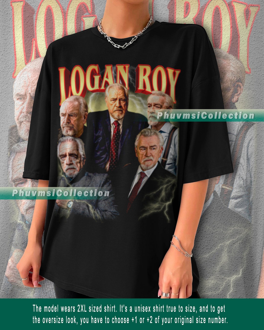 Logan Roy Shirt Character Movie Actors Vintage Retro Classic Graphic ...