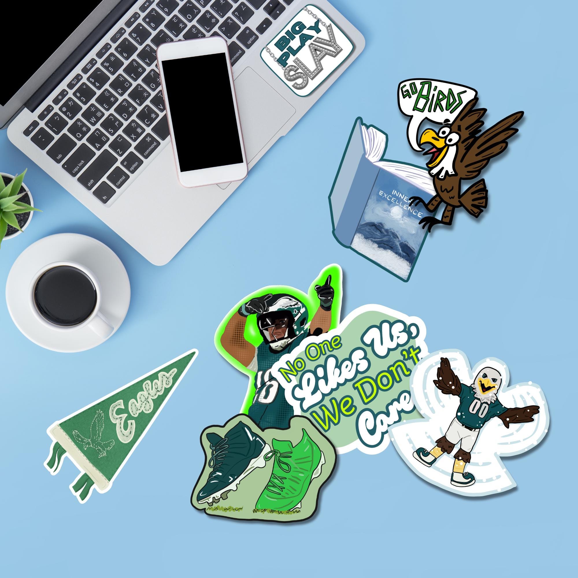 Eagles Stickers Pack (15 Stickers) - Etsy