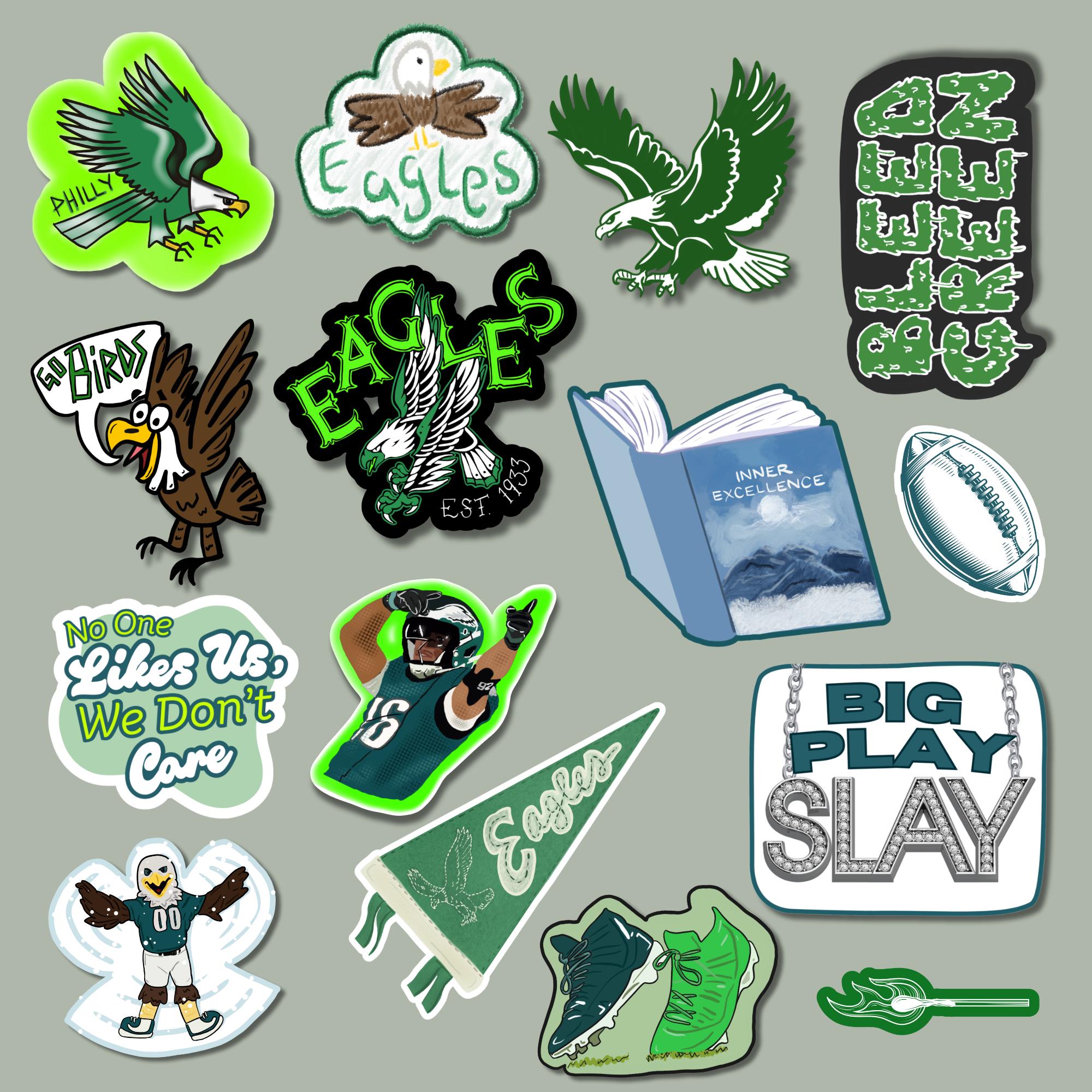Eagles Stickers Pack (15 Stickers) - Etsy
