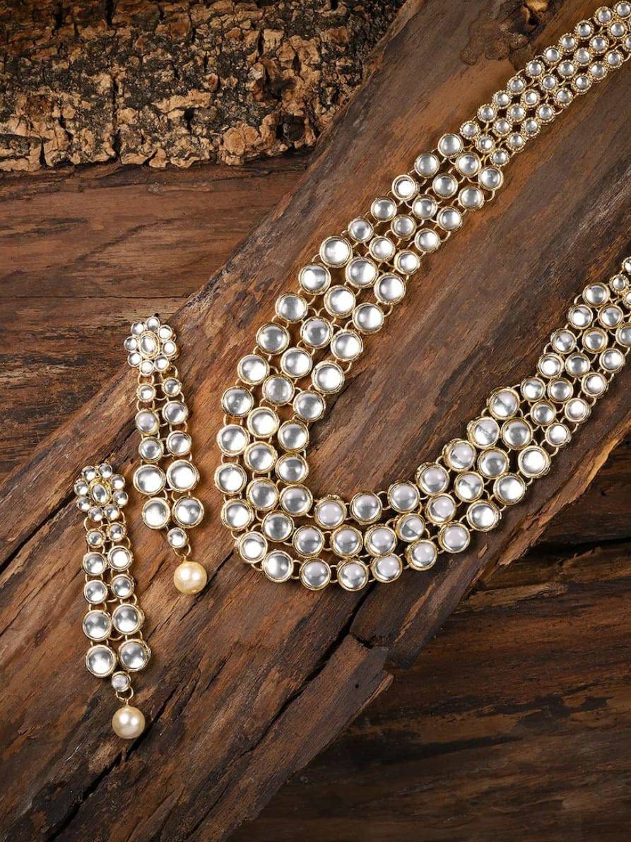 Kundan Necklace Long Kundan Necklace Indian Jewelry Kundan Layered Necklace Kundan Rani Haar Statement Necklace Sabyasachi Jewelry Etsy