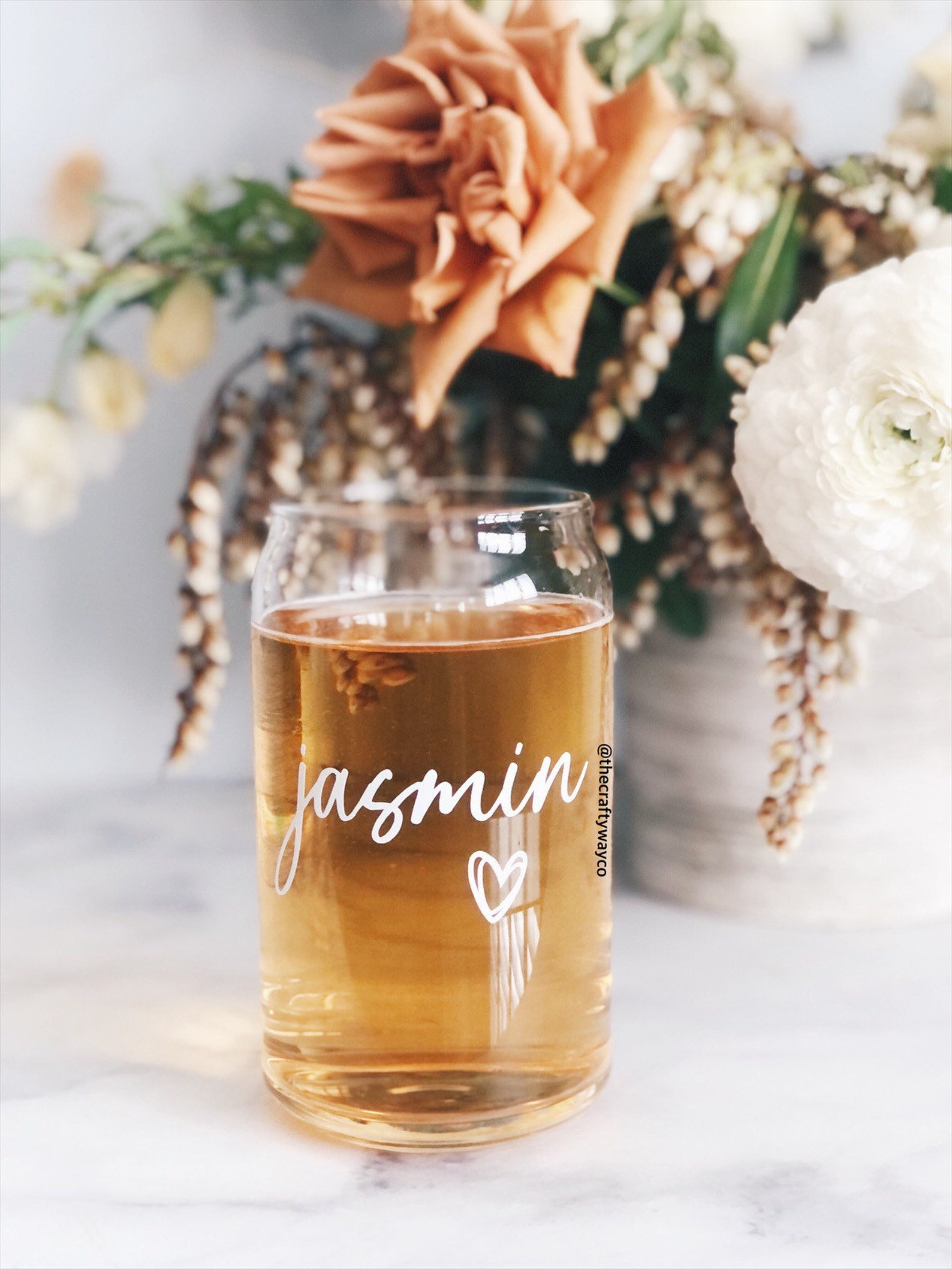 Clear Glass Cans Personalized Glass Can Name Mug Beer Can - Etsy