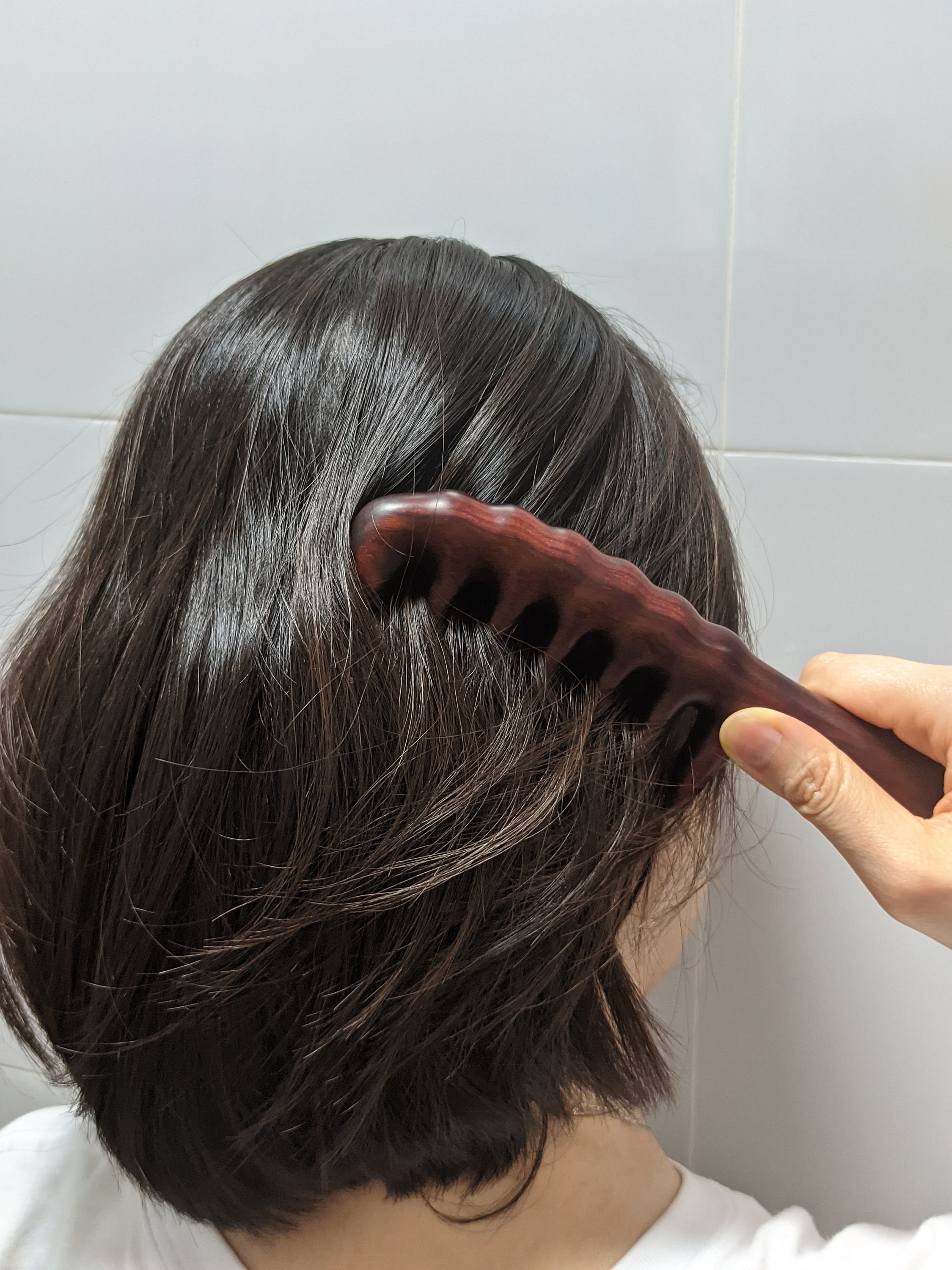 Handmade Wooden Hair Comb Scalp Massager | Etsy