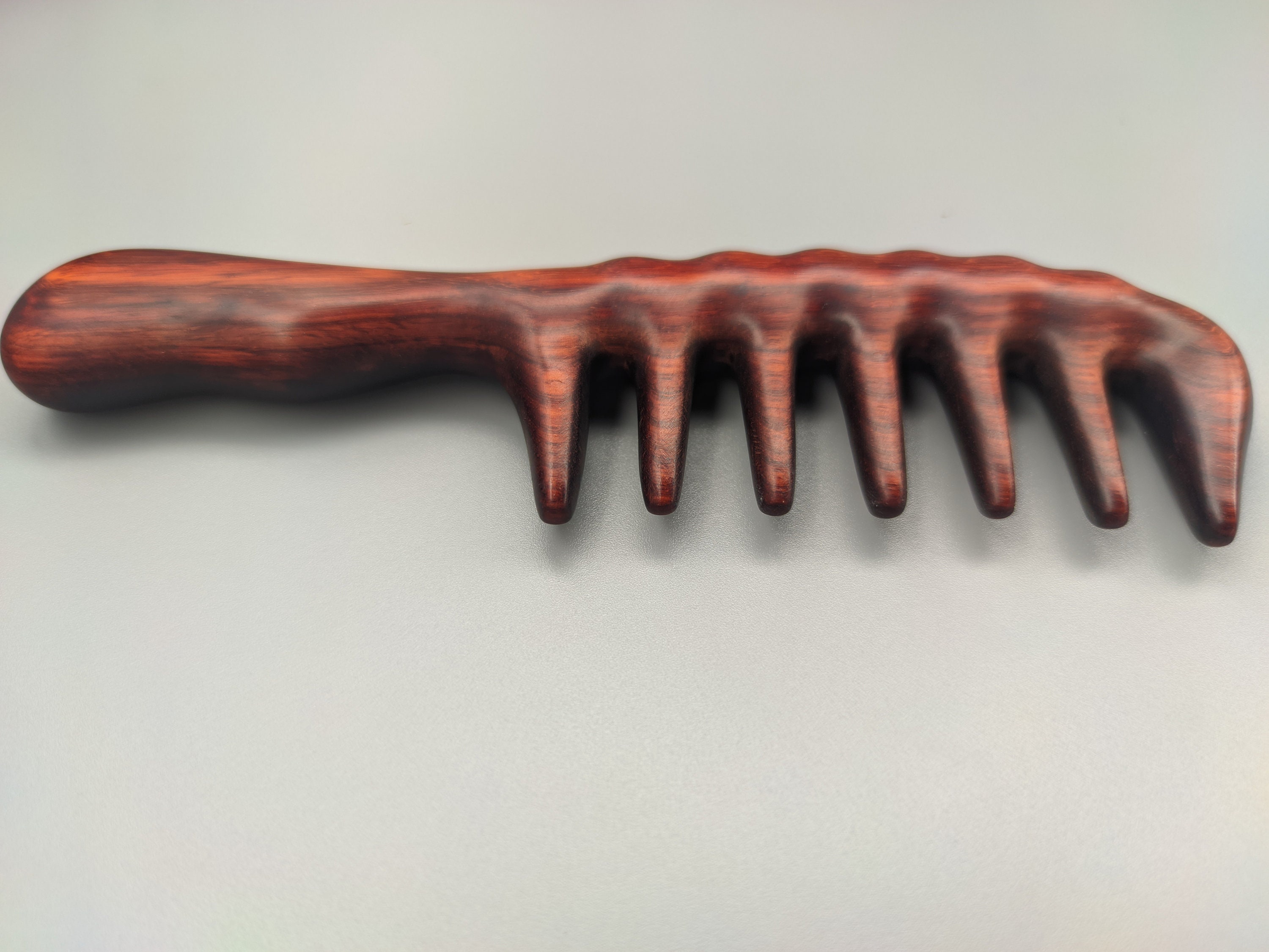 Handmade Wooden Hair Comb Scalp Massager | Etsy