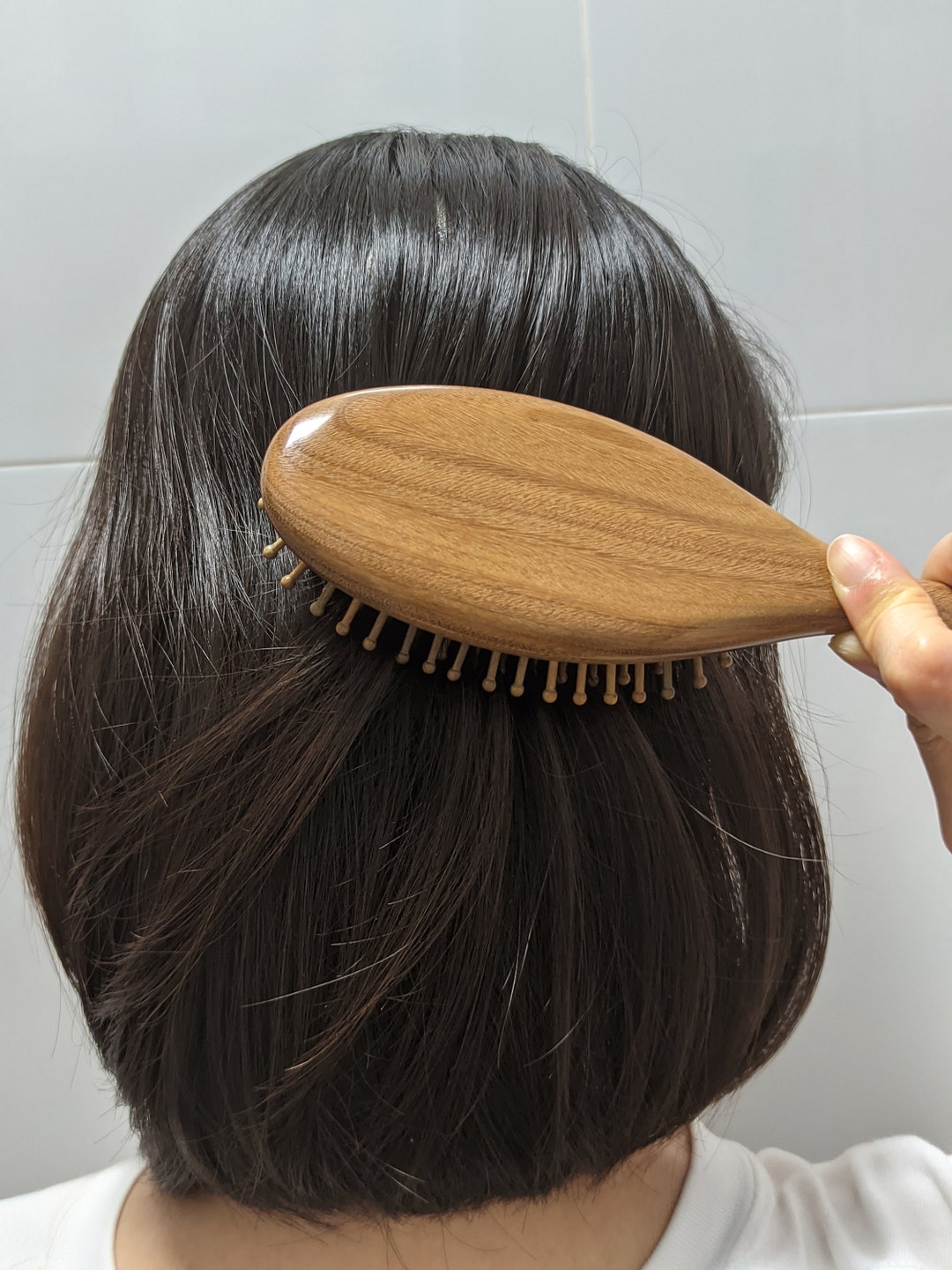 Handmade Verawood Scalp Massager Comb – Natural Wood Hair Brush for ...