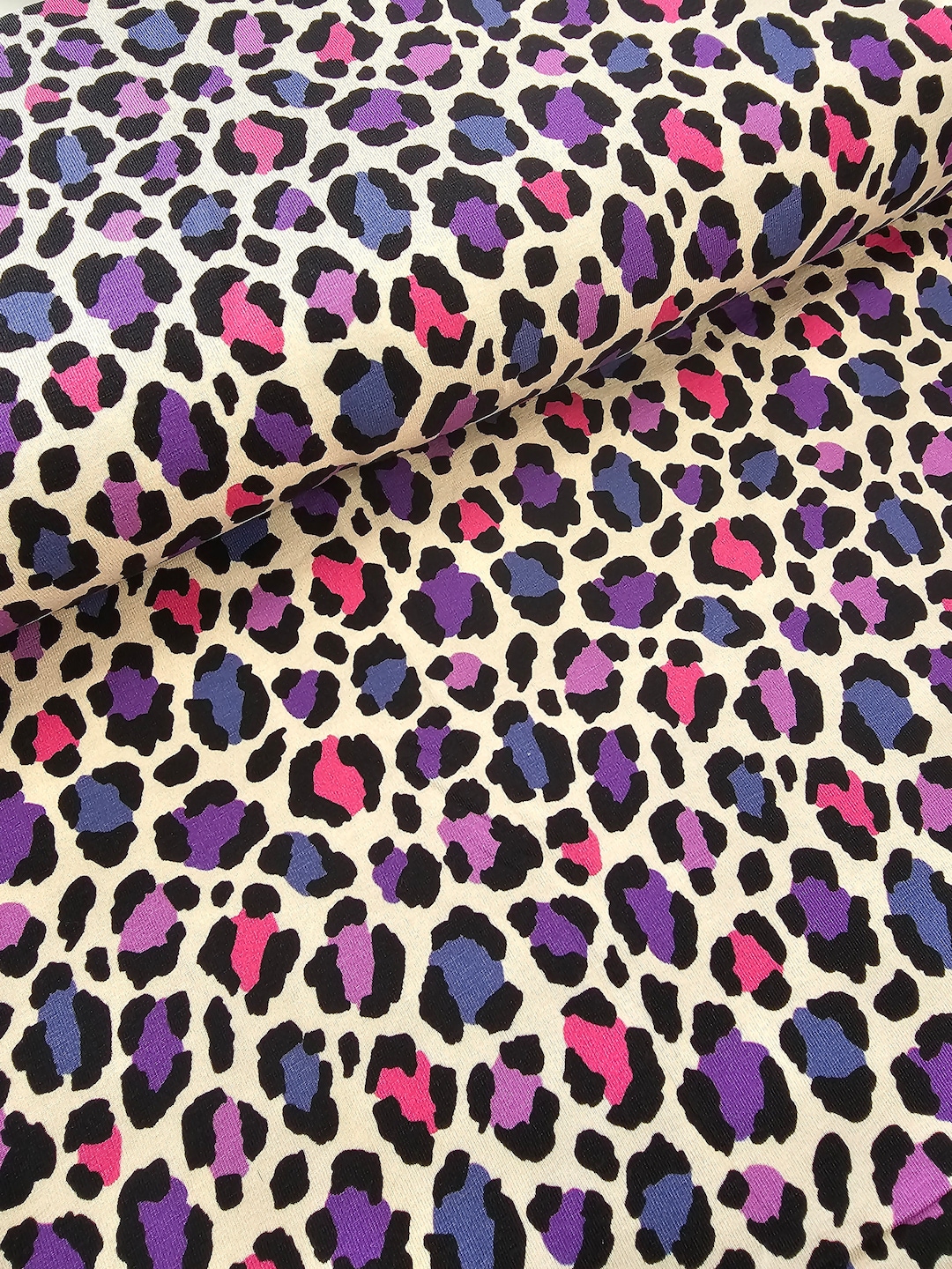 Jersey leo by Miss Von Julie, Jersey Animal Print, Jersey Leopard Print ...
