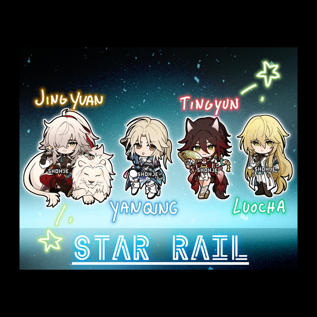 HONKAI STAR RAIL Set 3 Jing Yuan / Yanqing / Tingyun / - Etsy