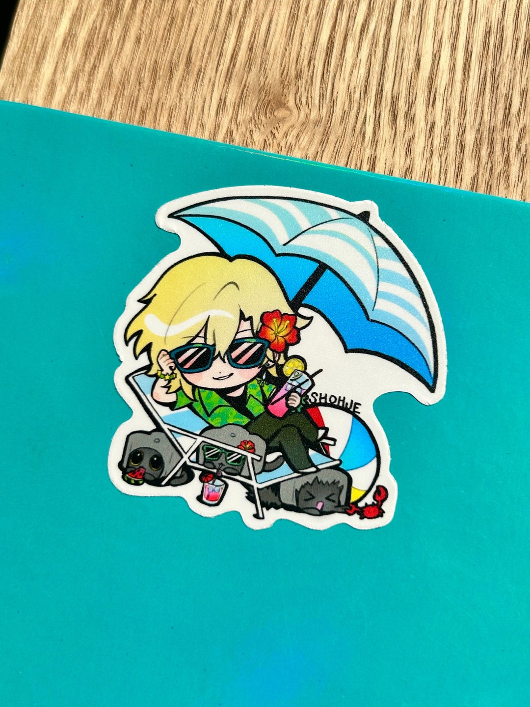 HONKAI STAR RAIL - "summer Aventurine" Sticker // Aventurine // Fan Art ...