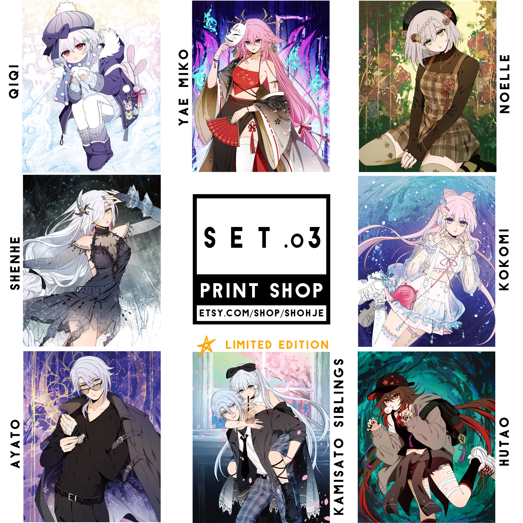 GENSHIN IMPACT Yae Miko PRINT unofficial Fan Merch - Etsy