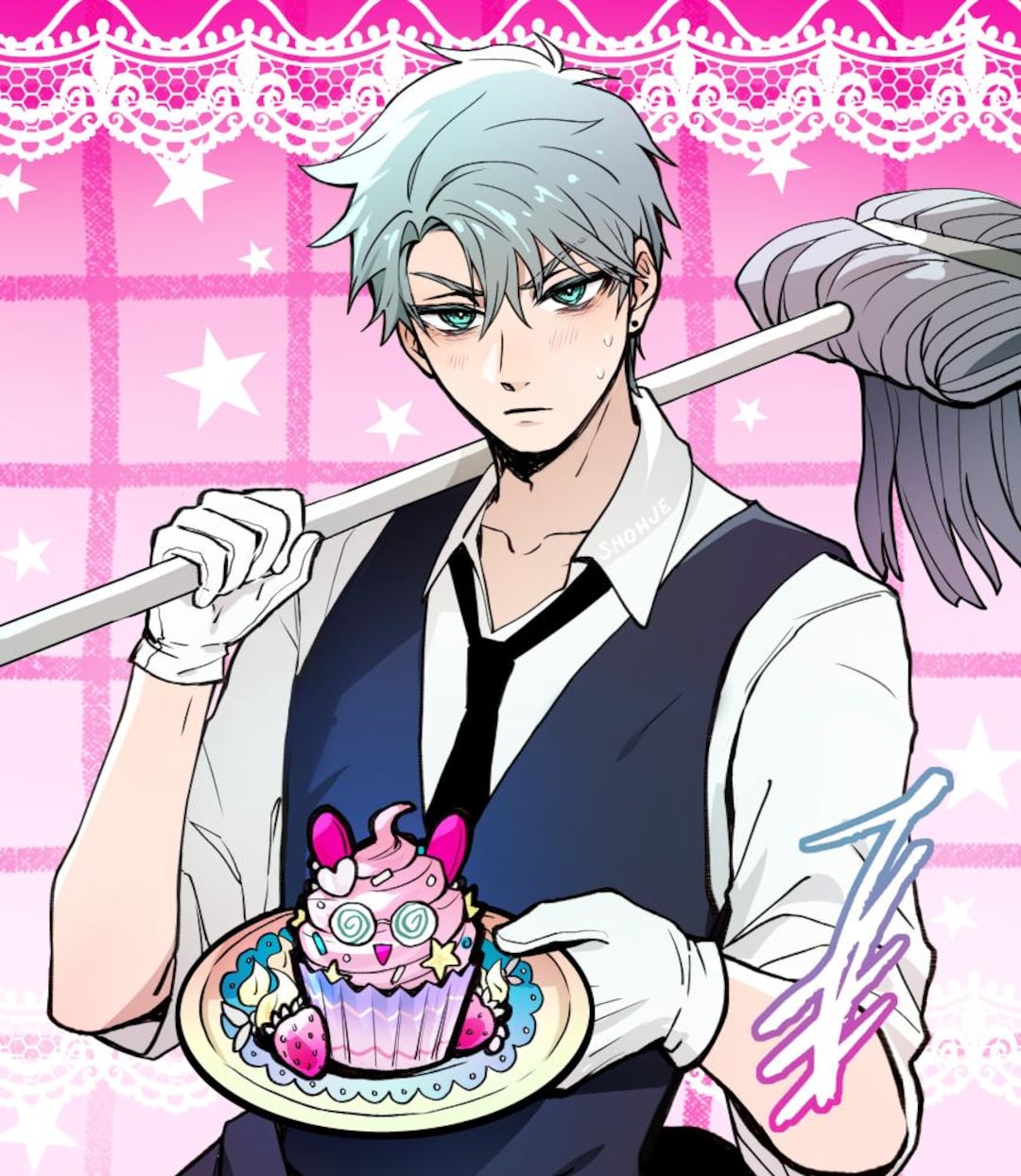 ALIEN STAGE - Till Maid Cafe Ver. With a Mizi Cupcake - 8x9 PRINT (fan ...