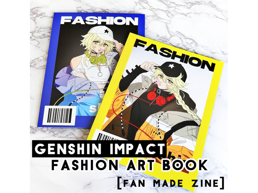 GENSHIN IMPACT ZINE - Fashion Art Book Zine / 68 Pages (fan Art) - Etsy