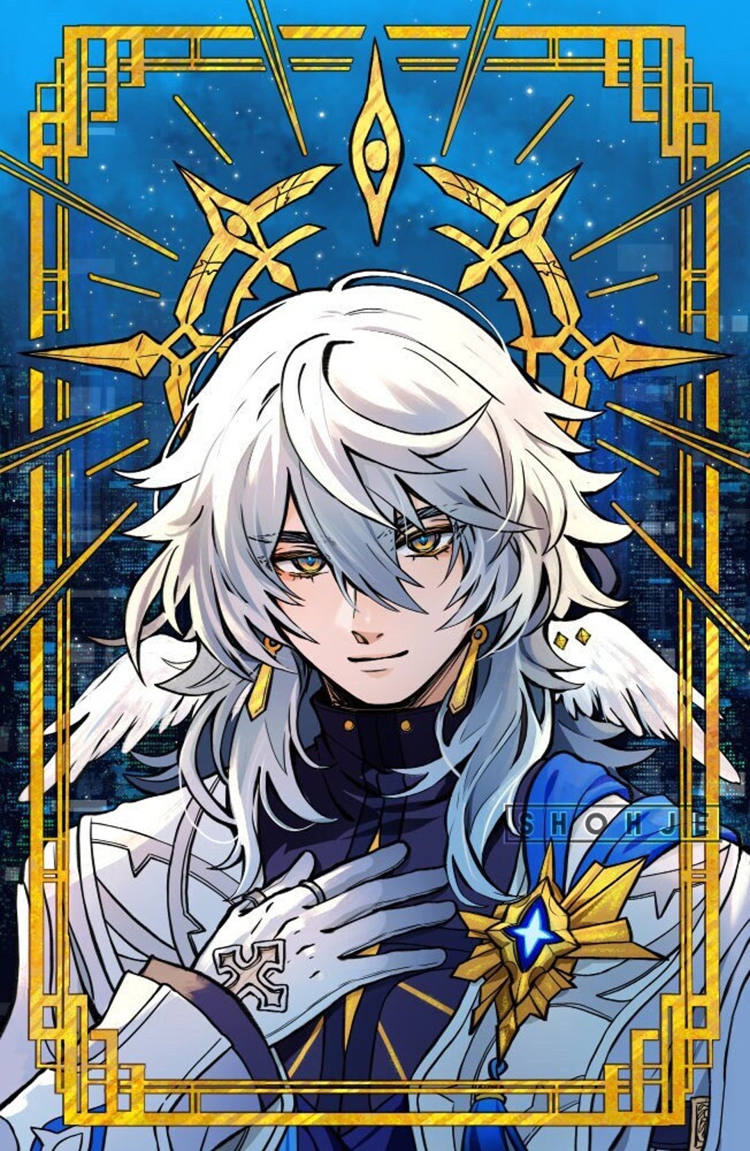 HONKAI Star Rail - Sunday - 11x17 Gold Foil Print (fan Art Merch) - Etsy