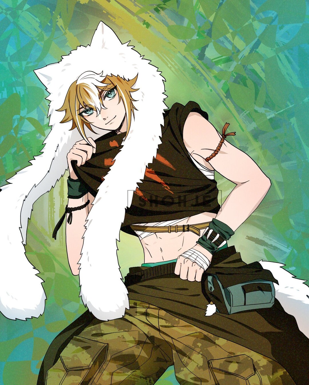 GENSHIN IMPACT - Gorou - PRINT - Modern Fashion (unofficial Fan Merch ...